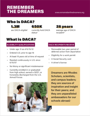Take Action | Remember The Dreamers Campaign